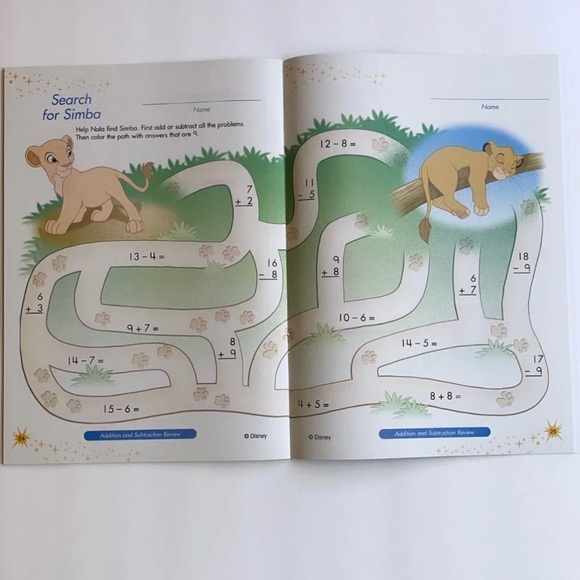 Disney | Toys | Disney Learning Addition Subtraction Book | Poshmark